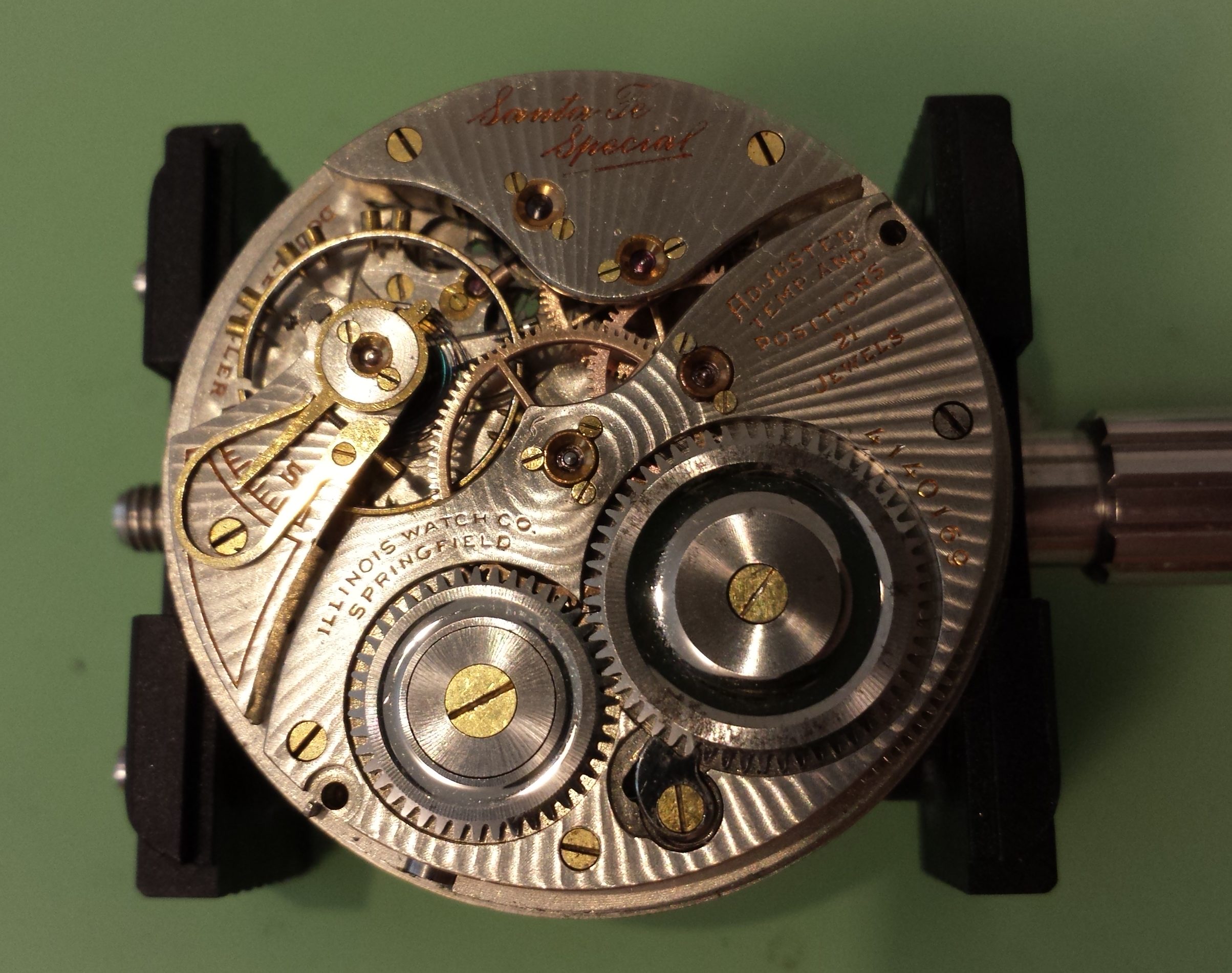 Adjusting an Illinois "Santa Fe Special" 12s Pocket Watch, Part 1 ...